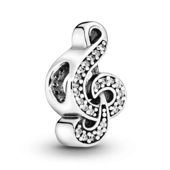 Pandora | Jewelry | Retired Pandora Sweet Music Treble Clef Charm With ...